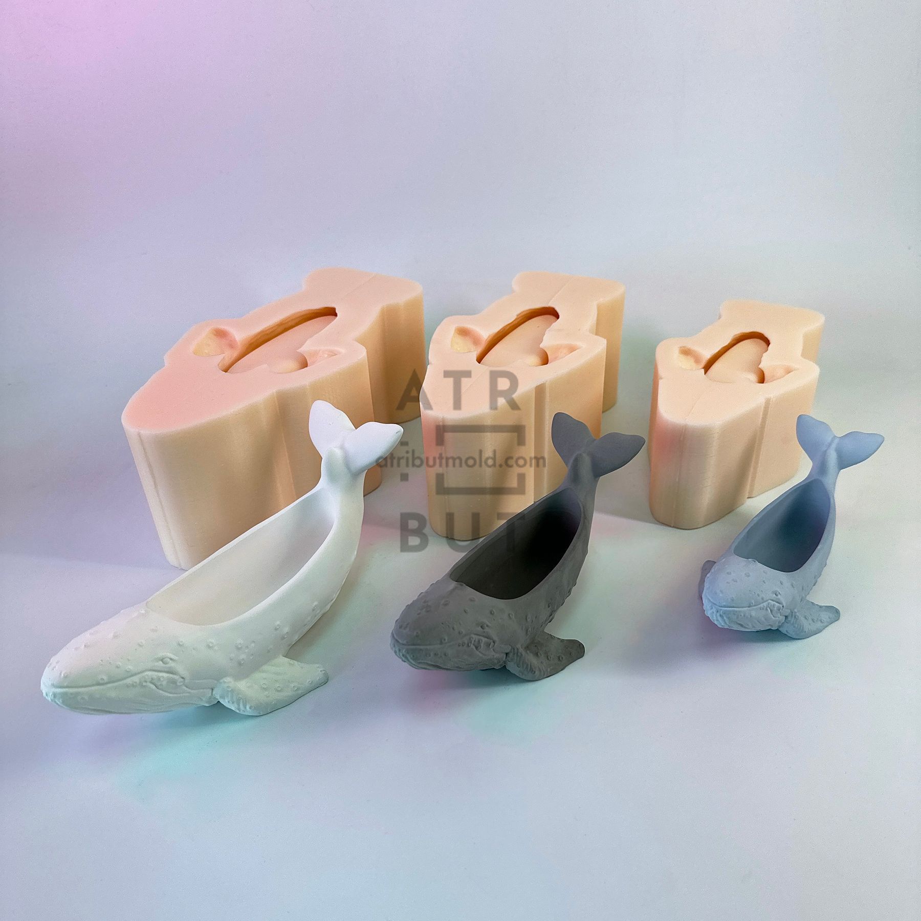 Set of silicone molds Whales (L, M, S) buy at the best price in the ...