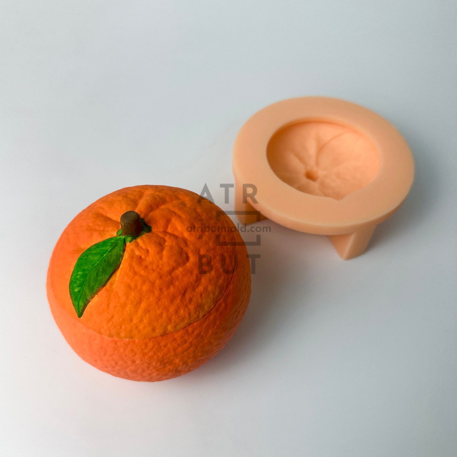 Silicone mold Tangerine with Leaf pot buy at the best price in the ...
